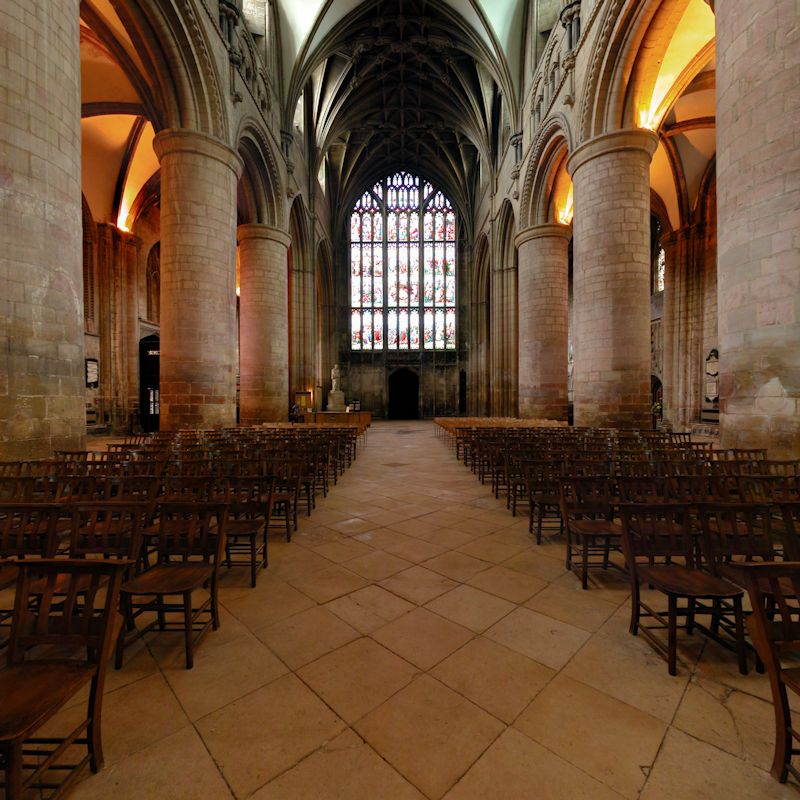 Nave, Gloucester Cathedral, Gloucester, England